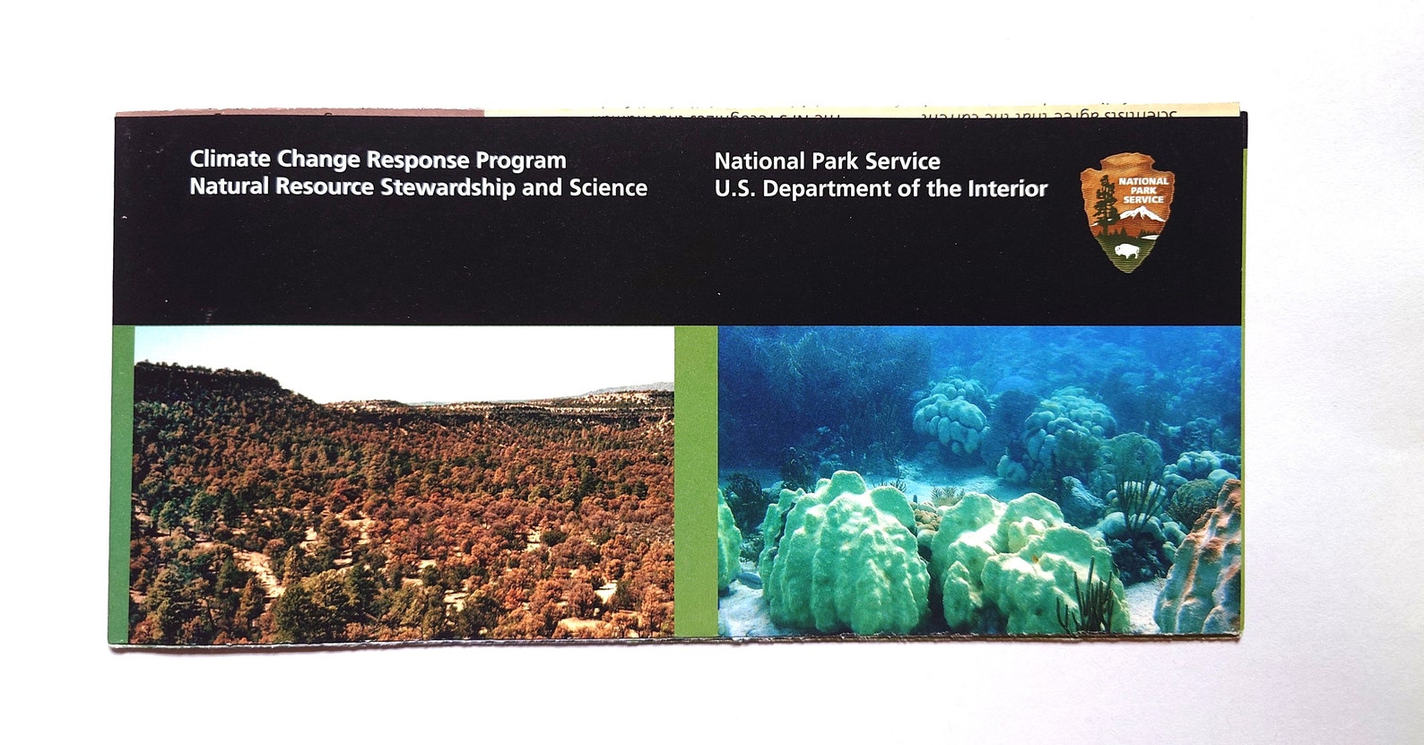 Climate Change in National Parks Official NPS Guide Map Brochure ...