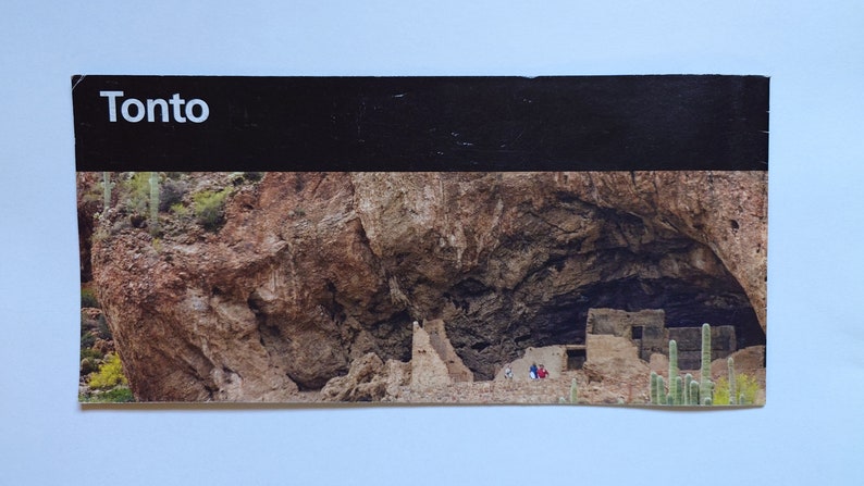 Tonto National Monument Official NPS Map Guide Brochure National Parks ...