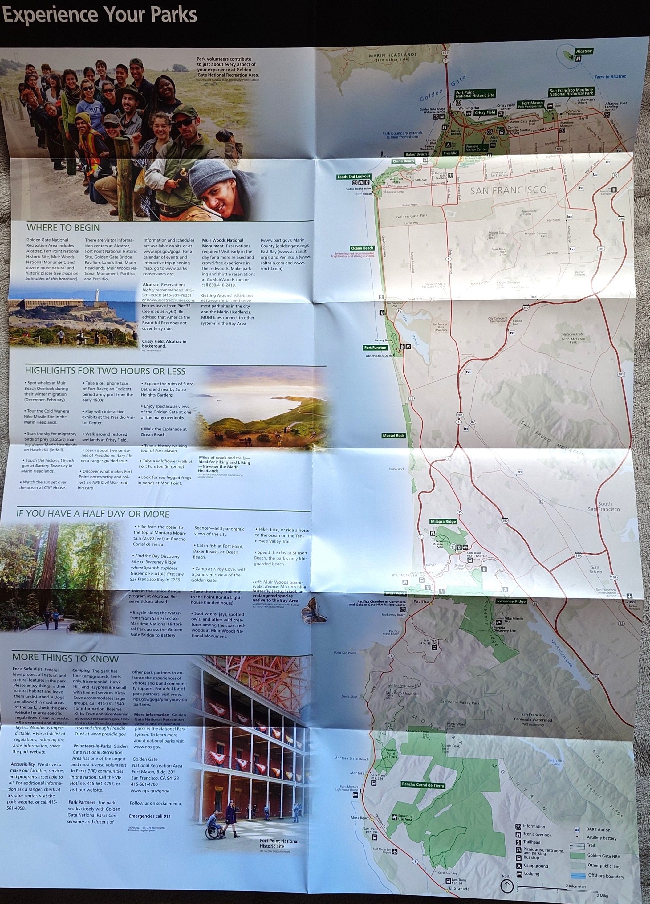 Golden Gate National Park Map