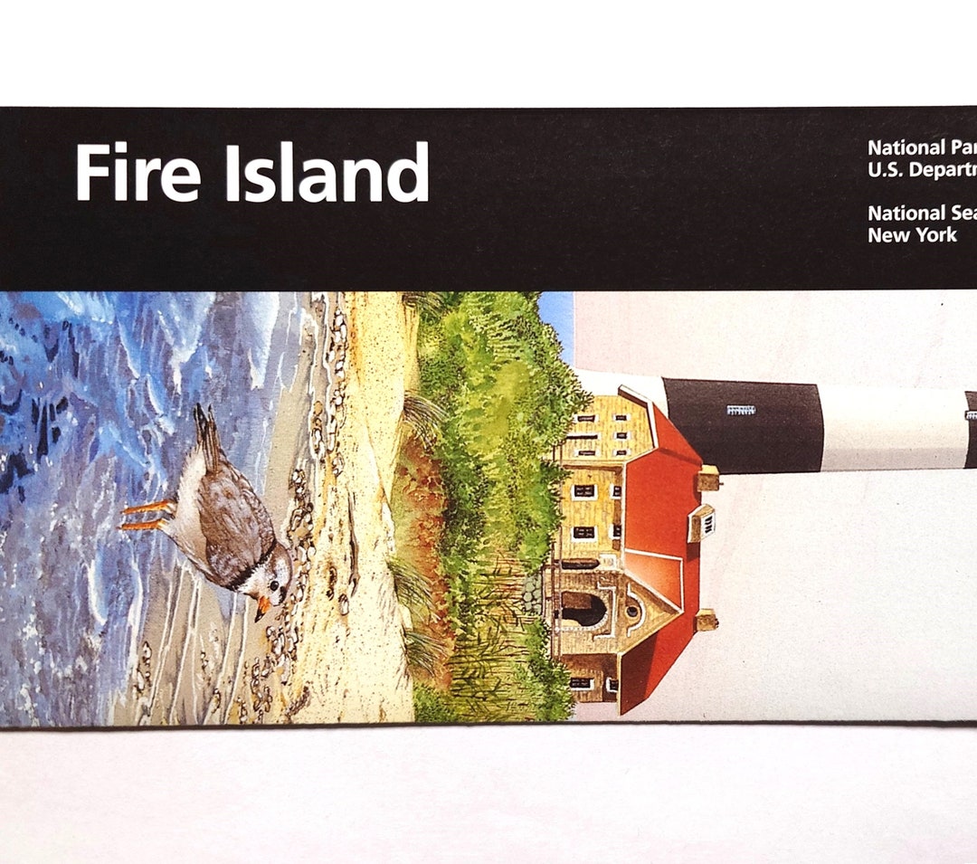 Official NPS Map Fire Island National Seashore Brochure National Parks ...