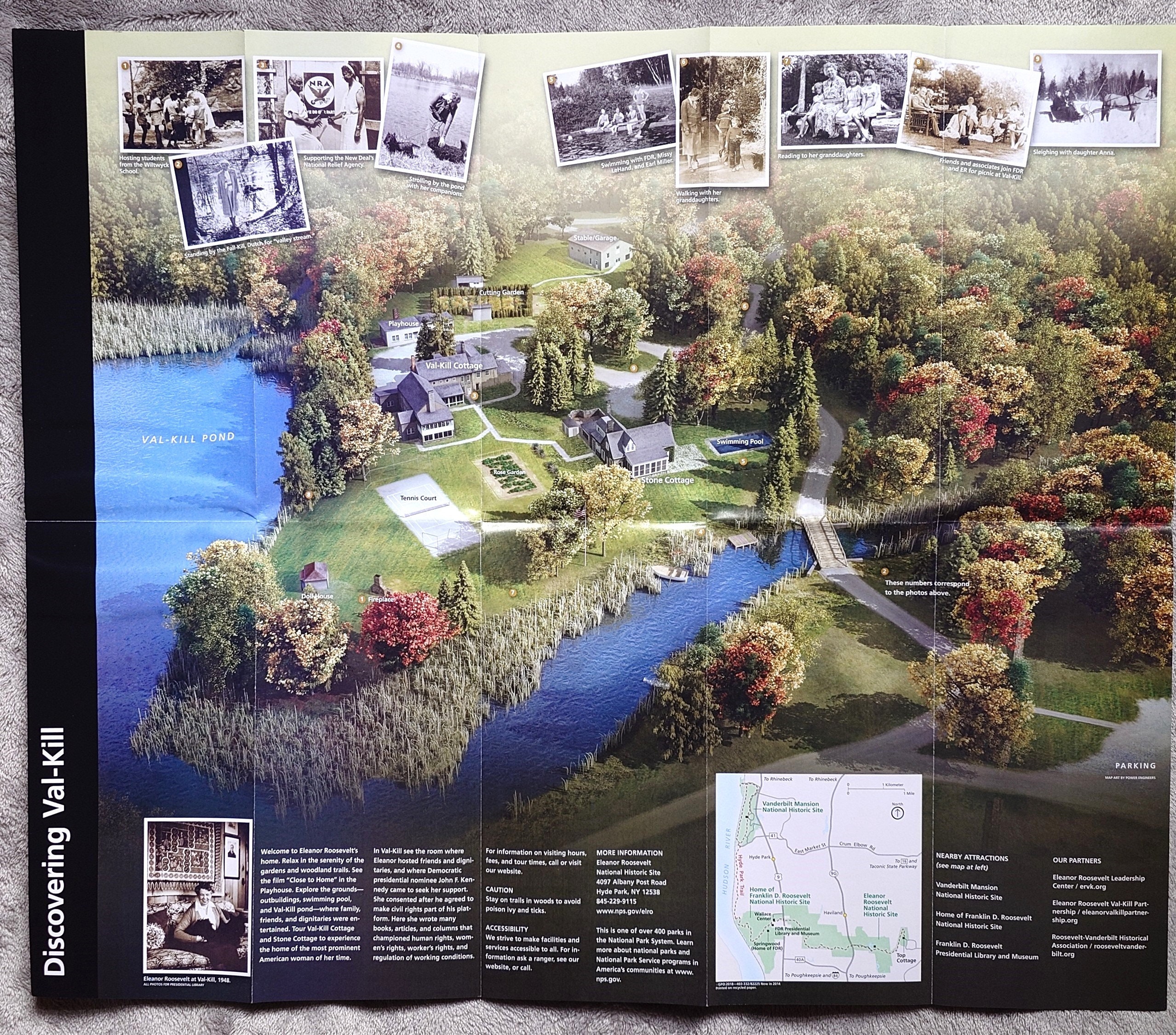Eleanor Roosevelt National Historic Site Official NPS Guide Map ...