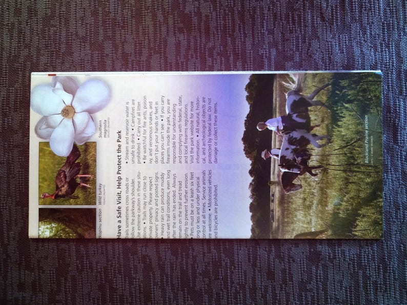 Natchez Trace National Scenic Trail Official NPS Guide Map Brochure ...