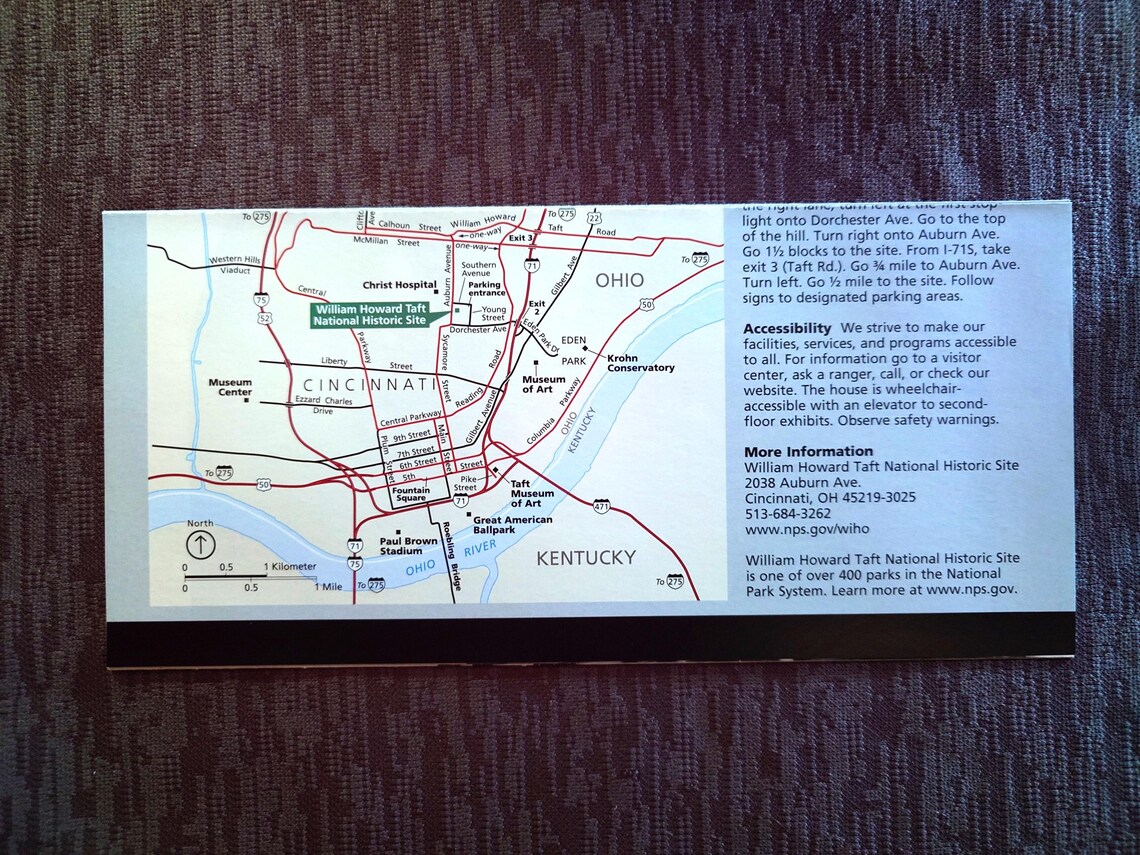 William Howard Taft National Historic Site Official NPS Guide Map ...