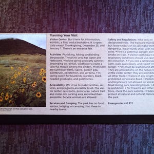 Capulin Volcano National Monument Official NPS Guide Map Brochure ...