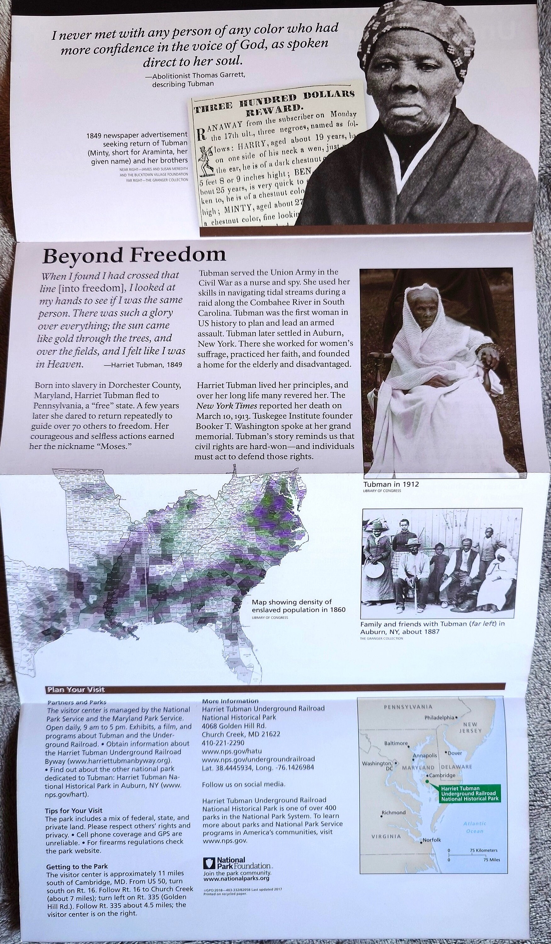 Harriet Tubman Underground Railroad National Historical Park Official ...