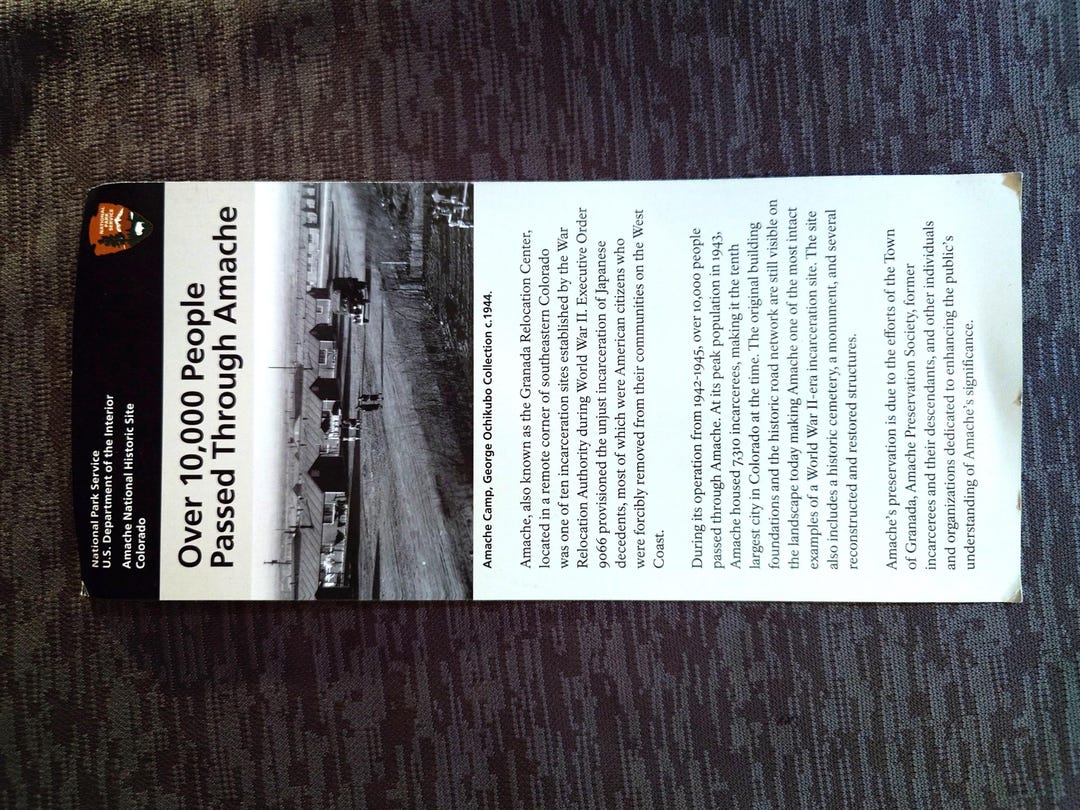 Amache National Historic Site Official NPS Guide Map Brochure National ...