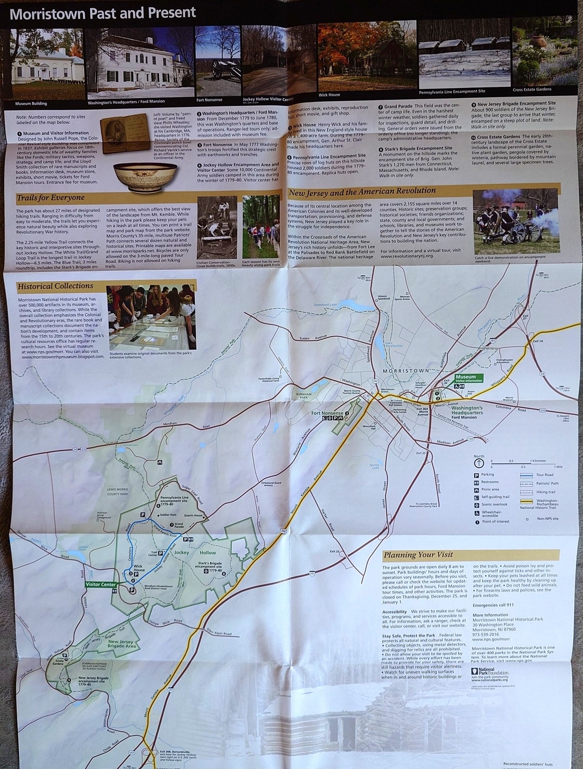 Morristown National Historical Park Official NPS Guide Map Brochure ...