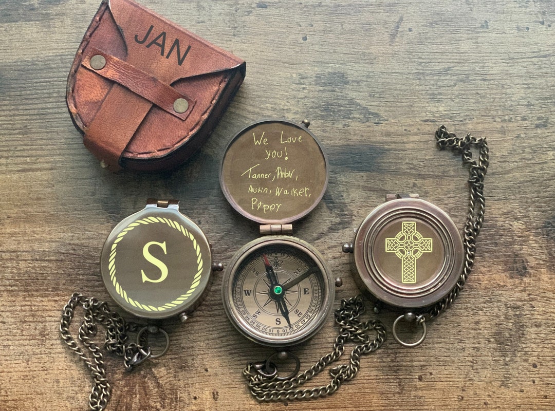 Personalized Baptism Compass Functional Compass Christmas Gift ...