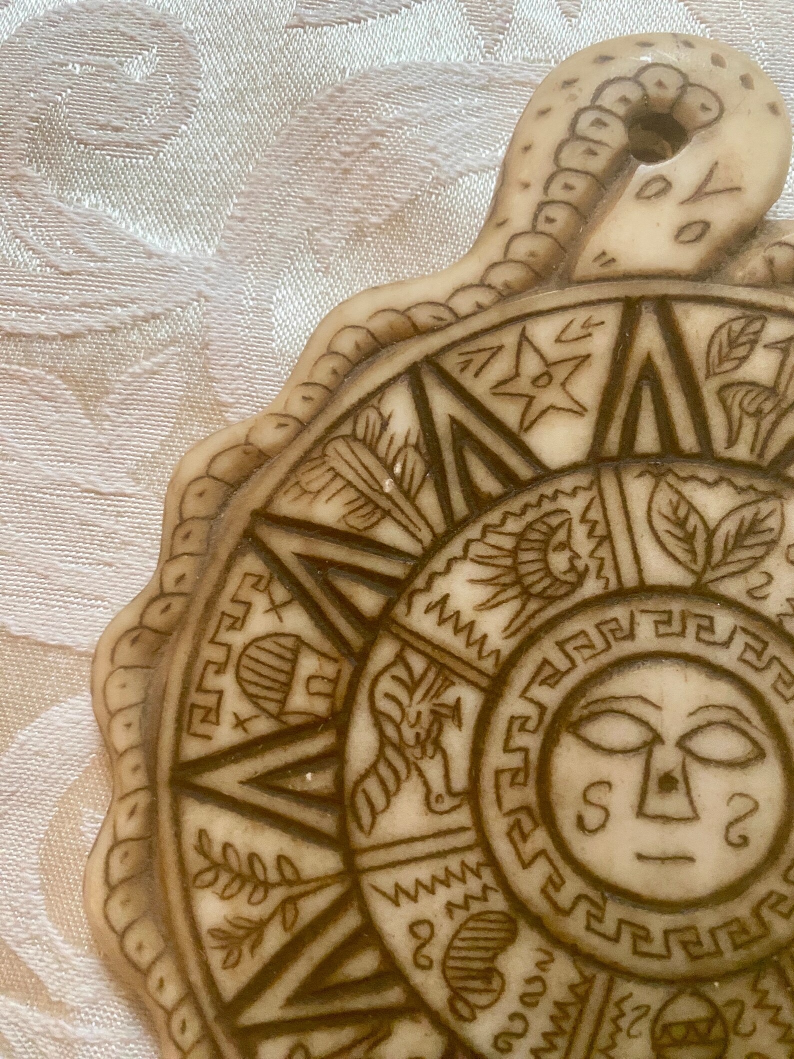 Peruvian Hand Carved Inca Calendar // Caliza Stone // Snake Border ...