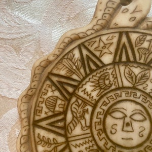 Peruvian Hand Carved Inca Calendar // Caliza Stone // Snake Border ...