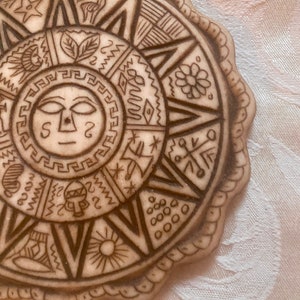Peruvian Hand Carved Inca Calendar // Caliza Stone // Snake Border ...