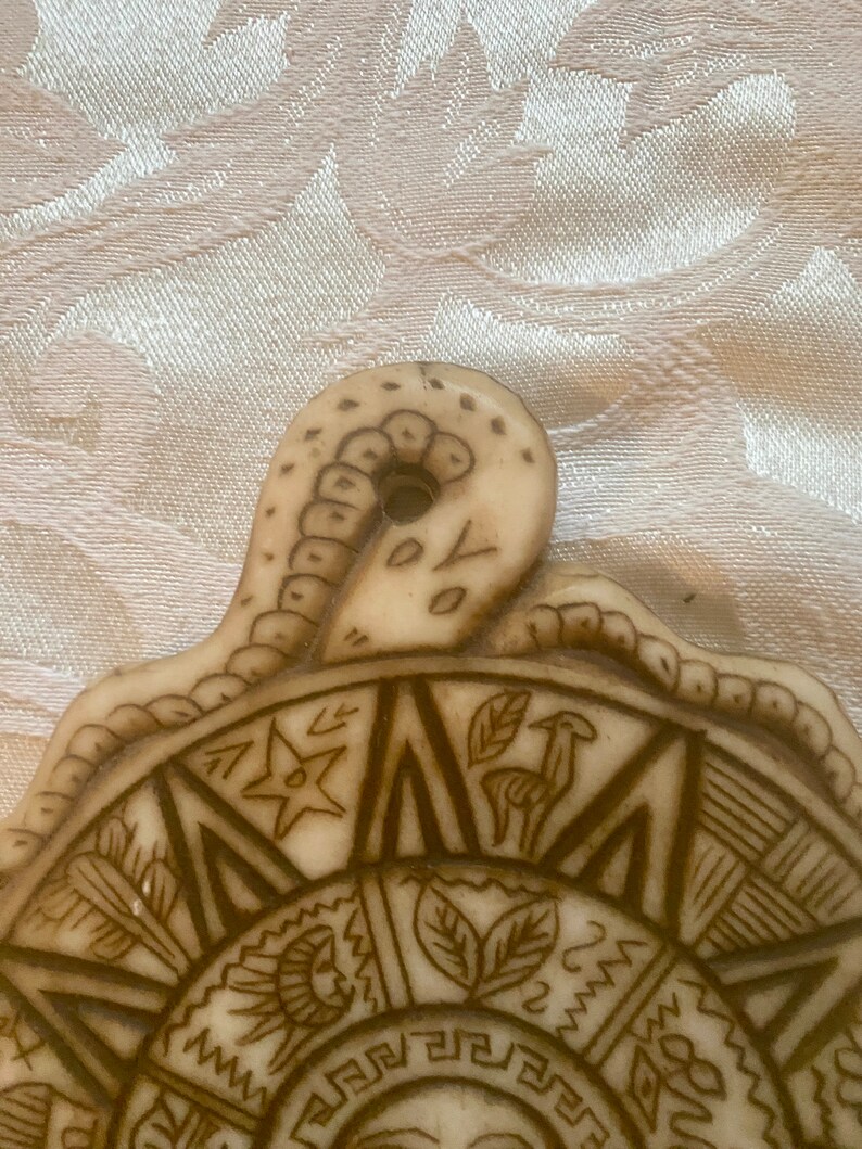 Peruvian Hand Carved Inca Calendar // Caliza Stone // Snake Border ...