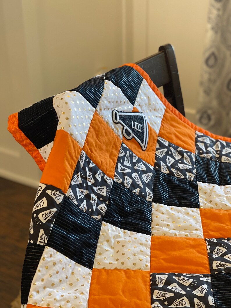 The lexi Custom Quilt Cheer Quilt - Etsy