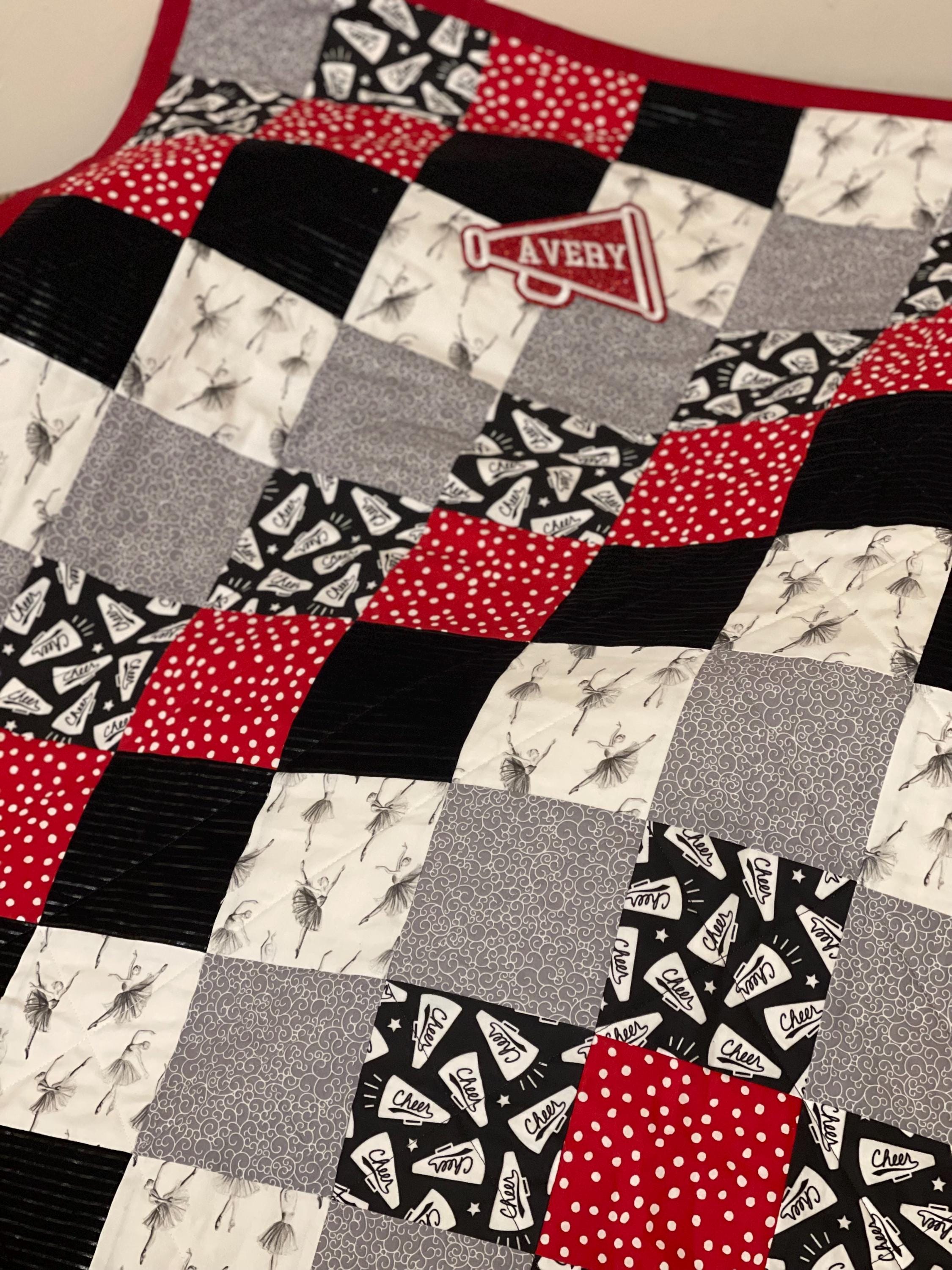 The “lexi” Custom Quilt Cheer Quilt - Etsy