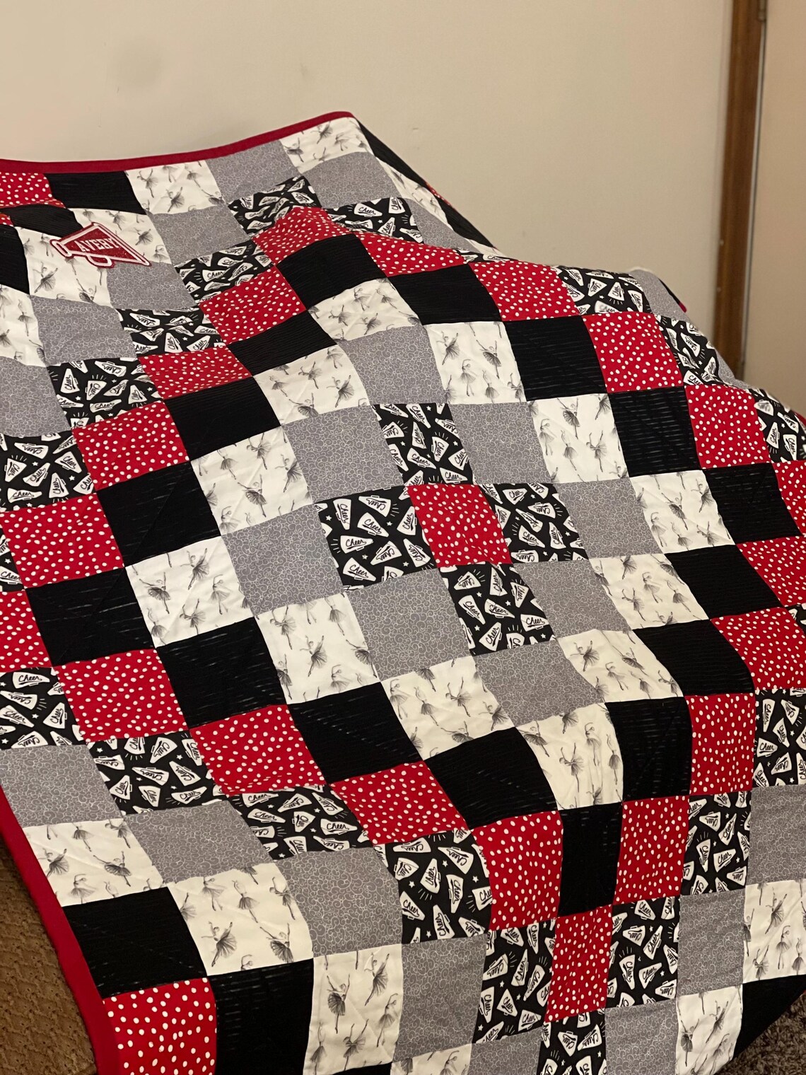The “lexi” Custom Quilt Cheer Quilt - Etsy