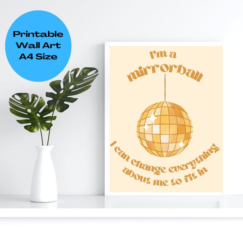 Mirrorball Taylor Swift Digital Printable Wall Art, Digital Download A4 ... Mirrorball Taylor Swift Digital Printable Wall Art, Digital Download A4 ...