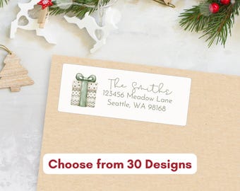 Nativity Scene Return Address Labels Christmas Envelope Stickers ...