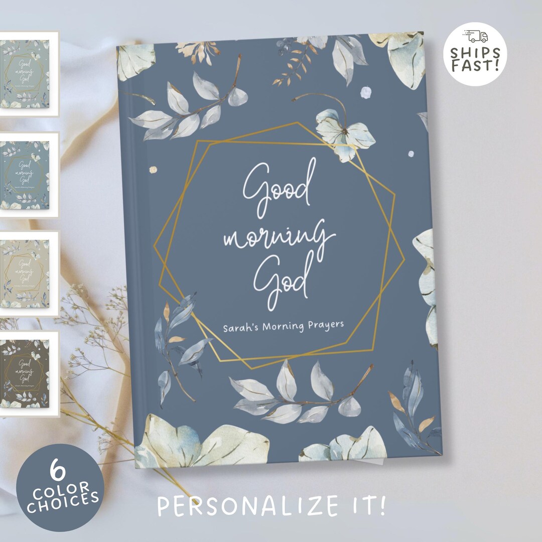 Good Morning God Journal, Personalized Christian Notebook, Bible Study ...