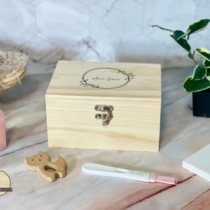 Wooden Miscarriage Keepsake Box, Engraved and Personalized - Etsy