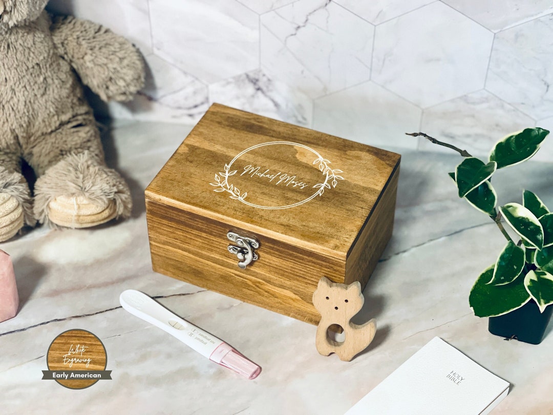 Wooden Miscarriage Keepsake Box, Engraved and Personalized - Etsy