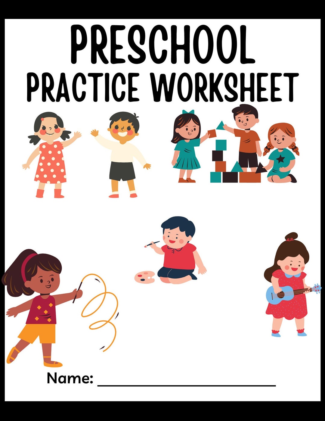 Pre-k Worksheets, Practice at Home, Also Great for Daycares. Pre-k ...