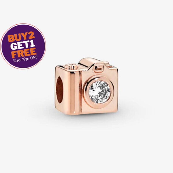 Sterling Silver Camera Charm - Etsy