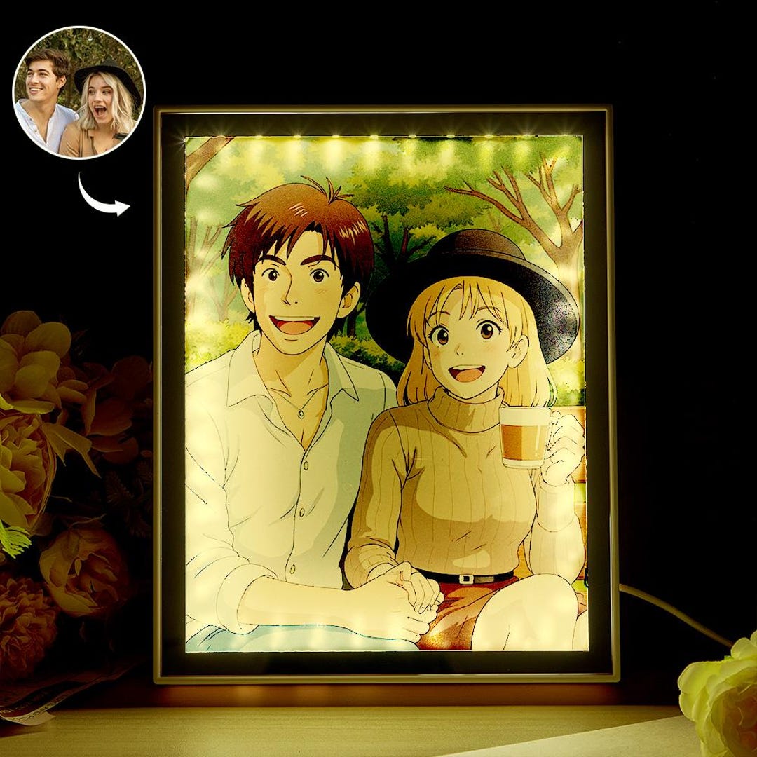 Custom Anime Portrait Light Box | Anime Style Art From Photo ...