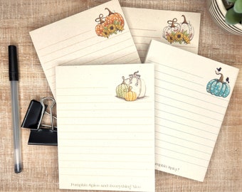 Personalized Notepad FALL TONES Stationery / Stationary - Etsy