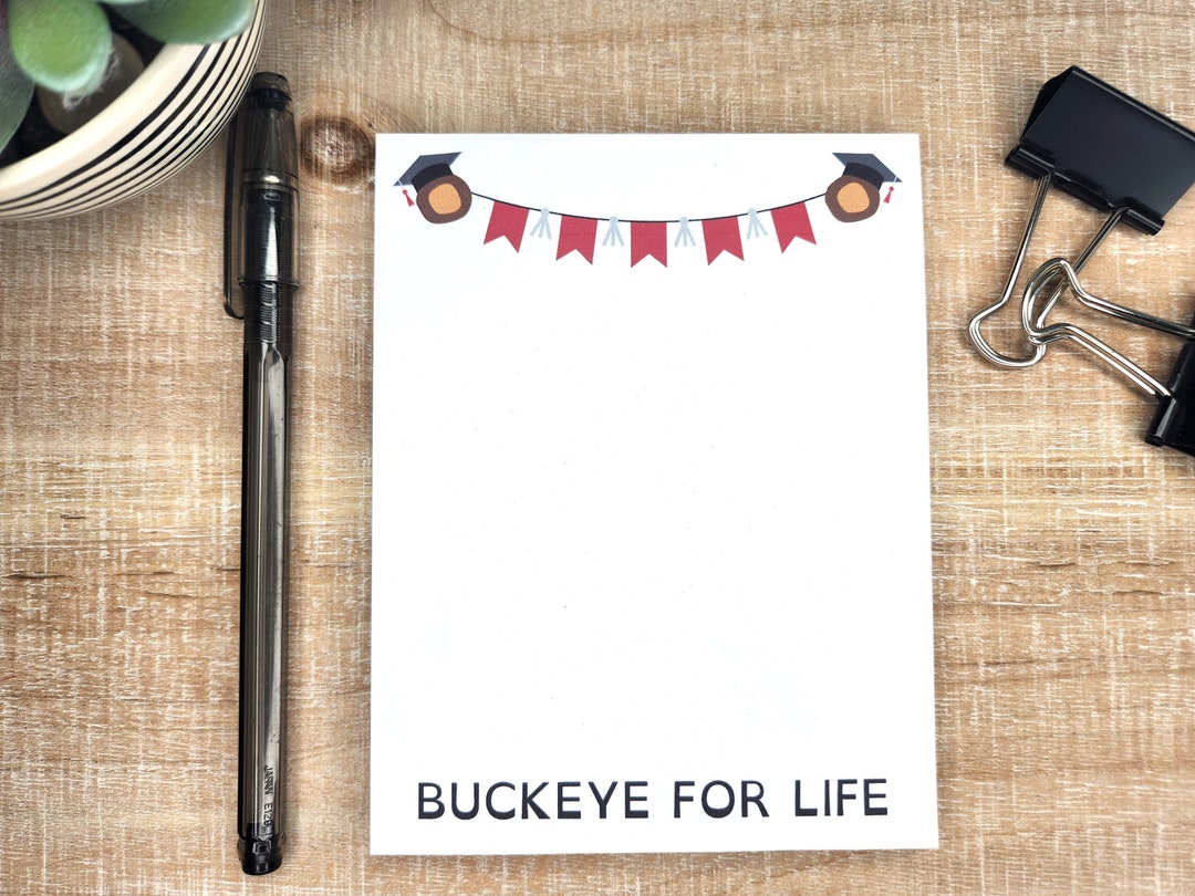 Ohio State Inspired Graduation Gift: Notepad| Buckeye| OSU| Graduation ...