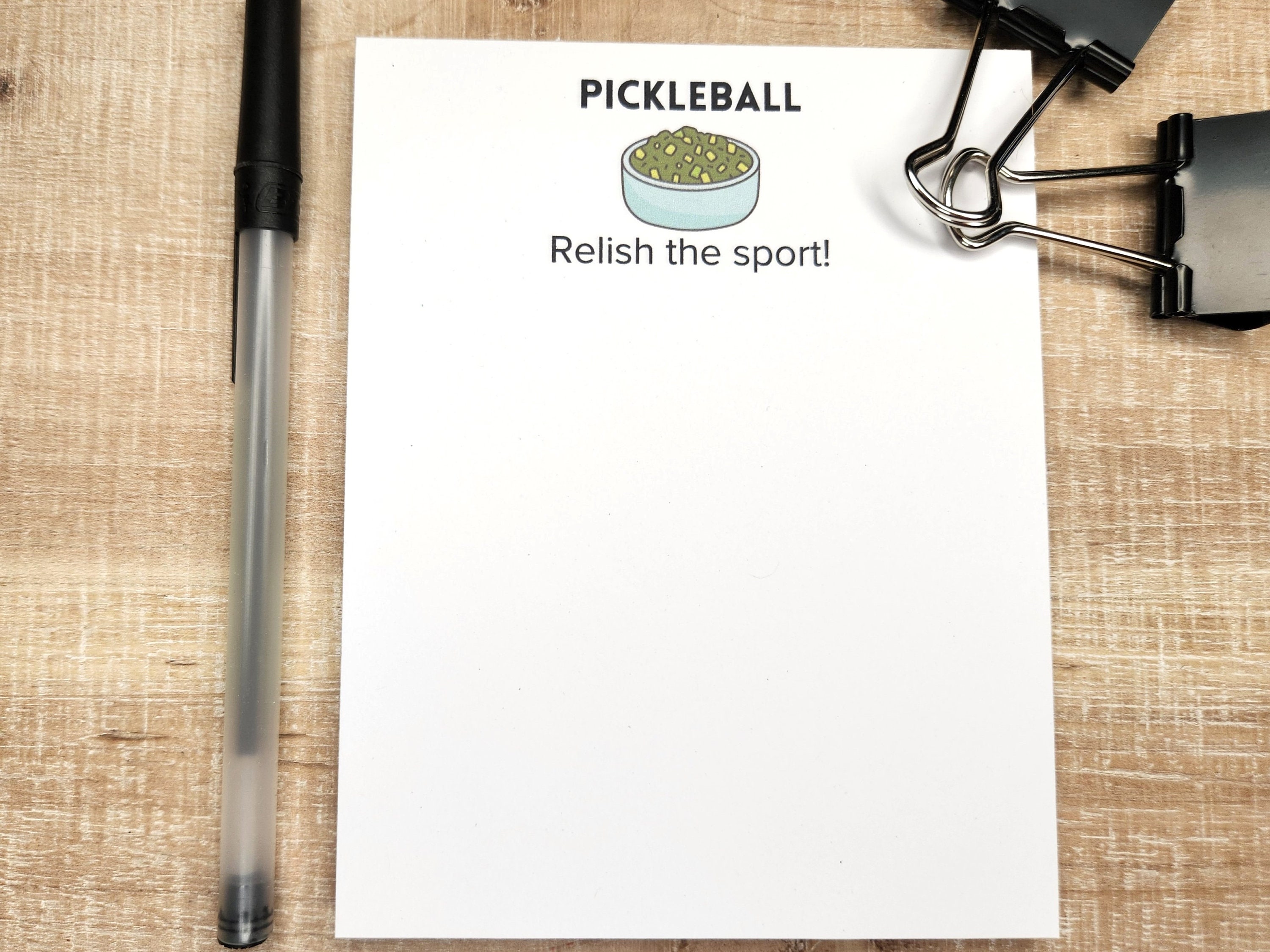 Pickleball-relish the Sport: Notepad| Pickleball Pun| Pickleball Gift| Pickleball Notepad ...