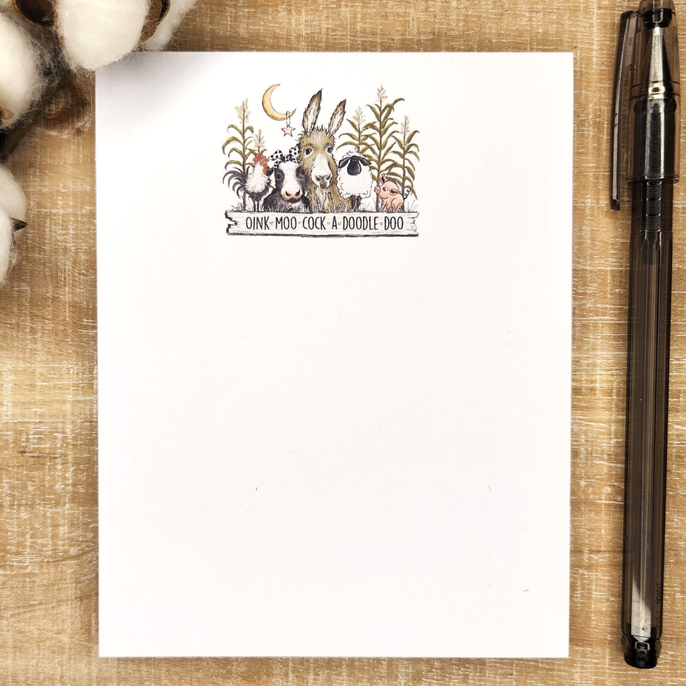 Down on the Farm: Notepads| Farm Themed Notepads| Farm Animals ...