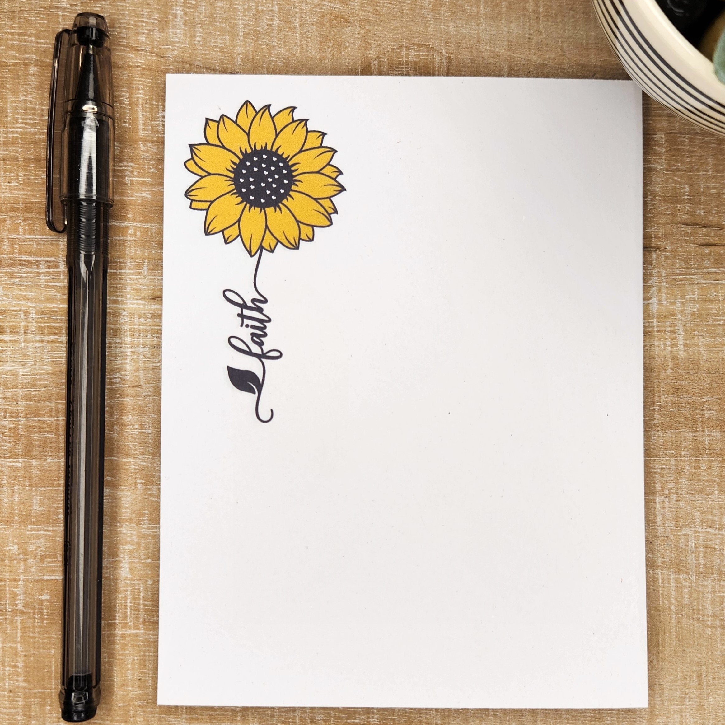 Inspirational Sunflower Notepads| Uplifting & Encouraging Gift ...