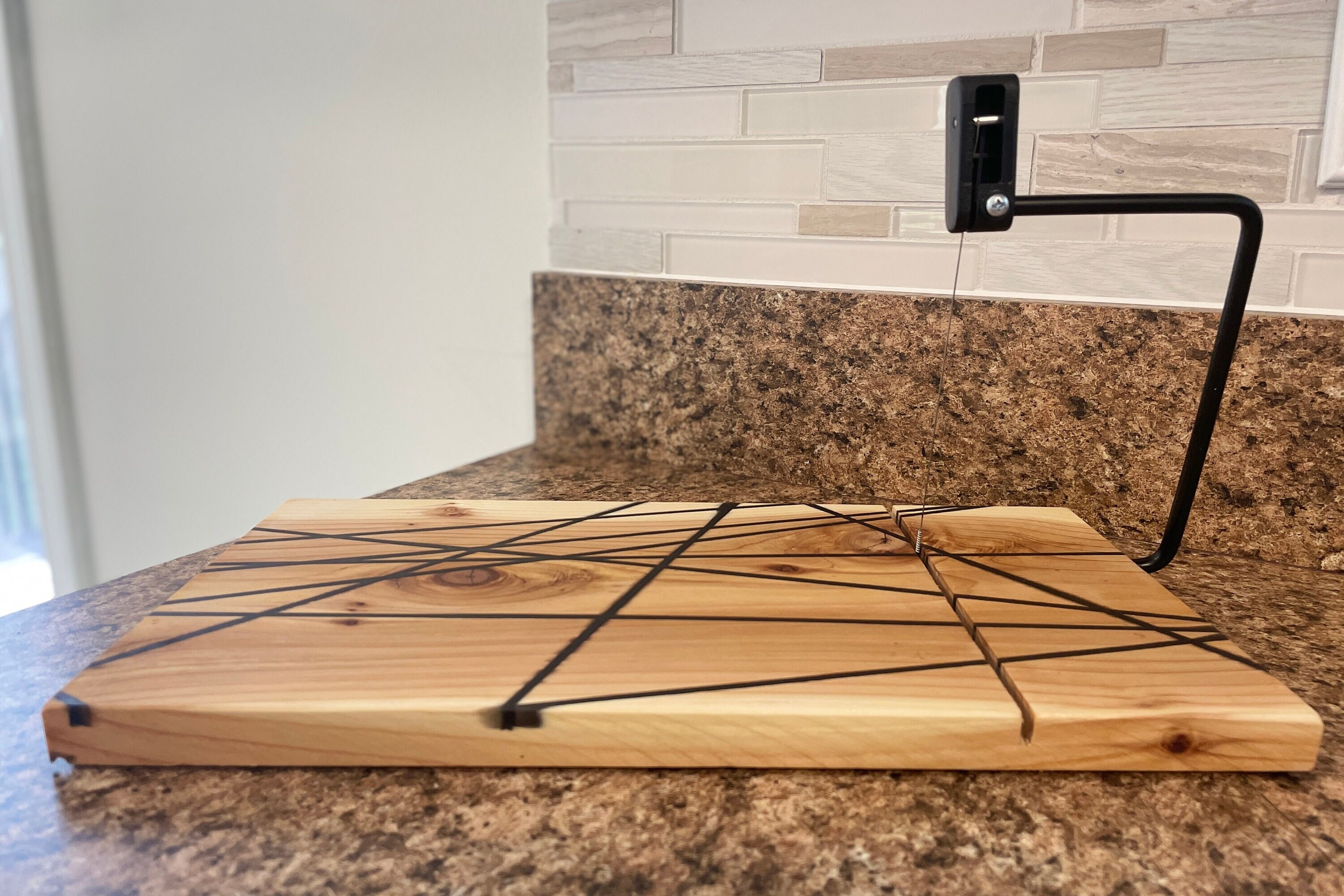 Wood Cheese Slicer Board, Cheese Slicing Board, Wooden Cheese Cutter ...