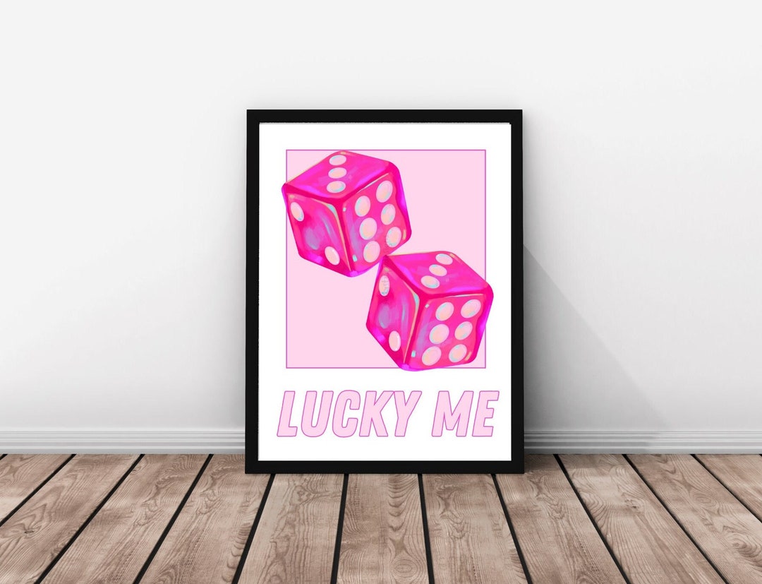Preppy Lucky Me Poster Print Wall Art - Etsy