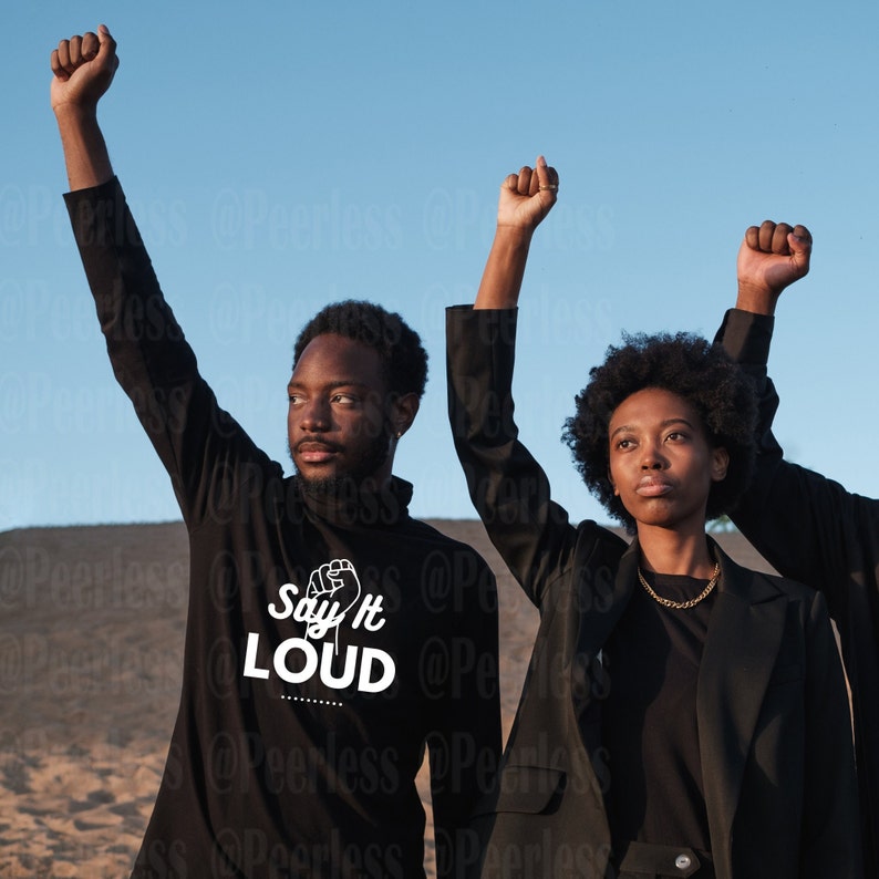 Say It Loud SVG/PNG. Digital Design. Black Power. Black History Month ...