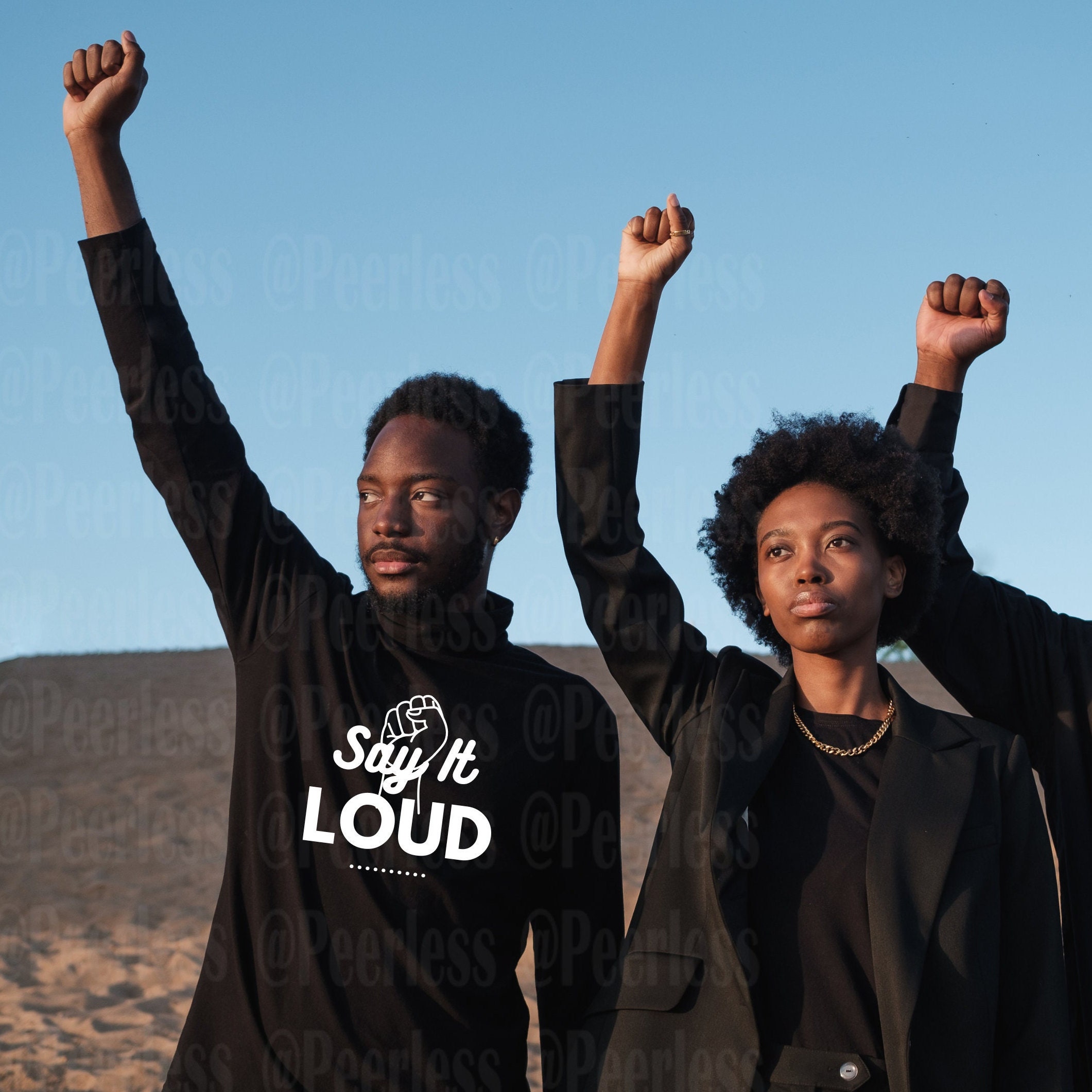 Say It Loud SVG/PNG. Digital Design. Black Power. Black History Month ...