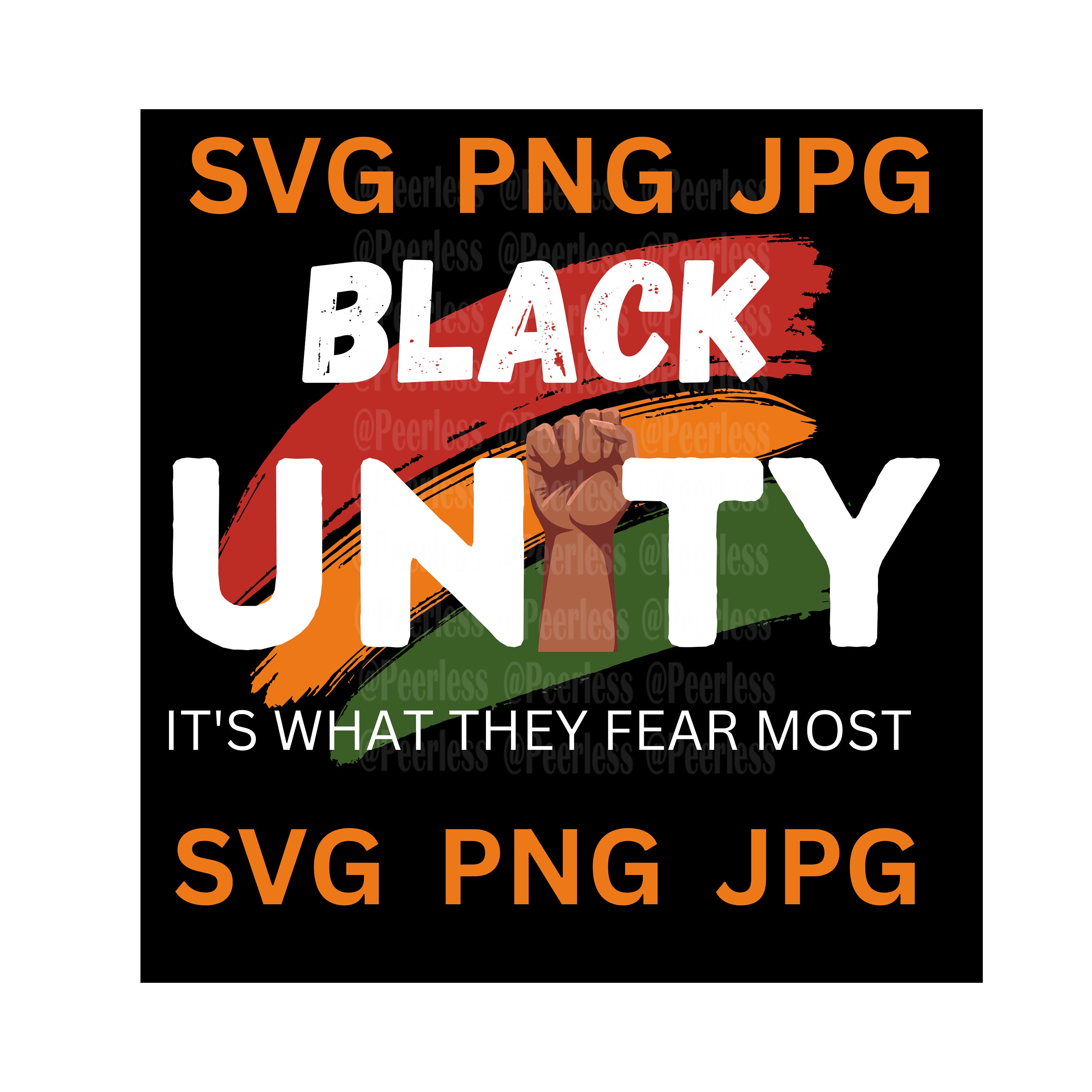 BLACK UNITY SVG. Png. Jpg. Black History. Black History Month. It's ...