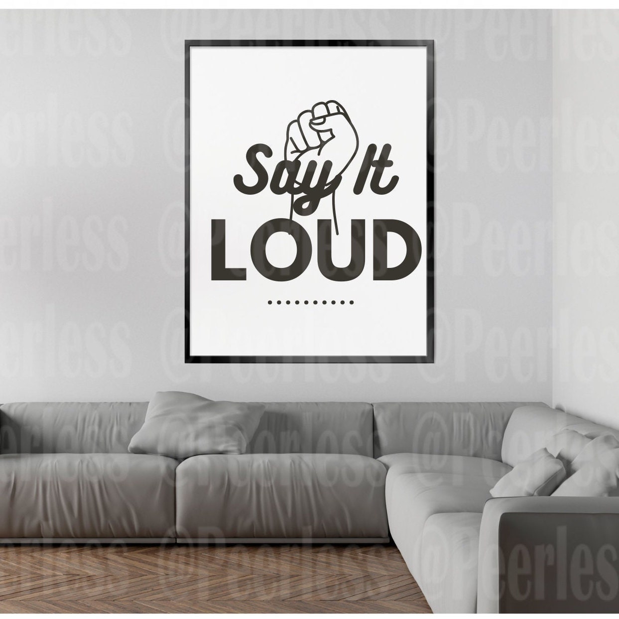 Say It Loud SVG/PNG. Digital Design. Black Power. Black History Month ...