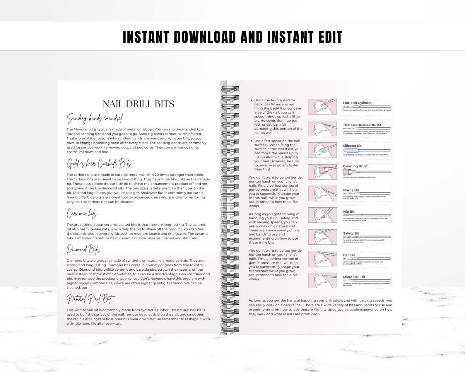 Manuel de formation E-File, cours modifiable sur les ongles E-file ...