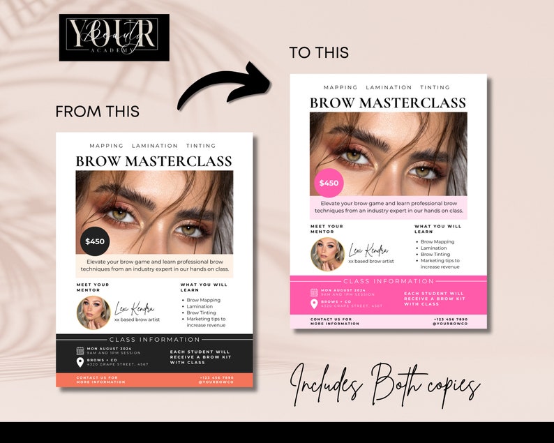 Brow Lamination Training Course Ads, Eyebrow Training Class, Eyebrow ...