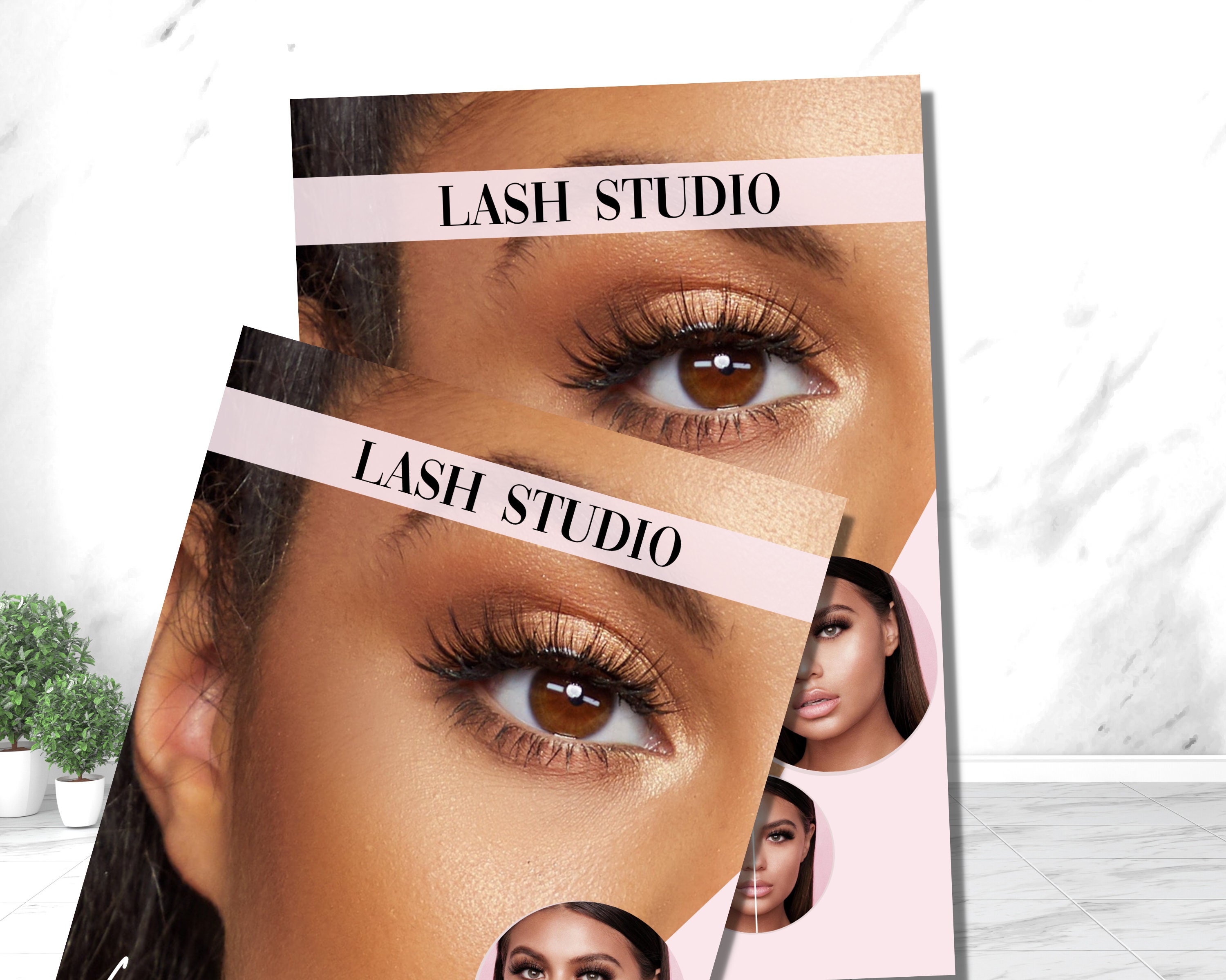 Lash Extensions Poster, Eyelash Extensions Wall Art, Editable Salon ...