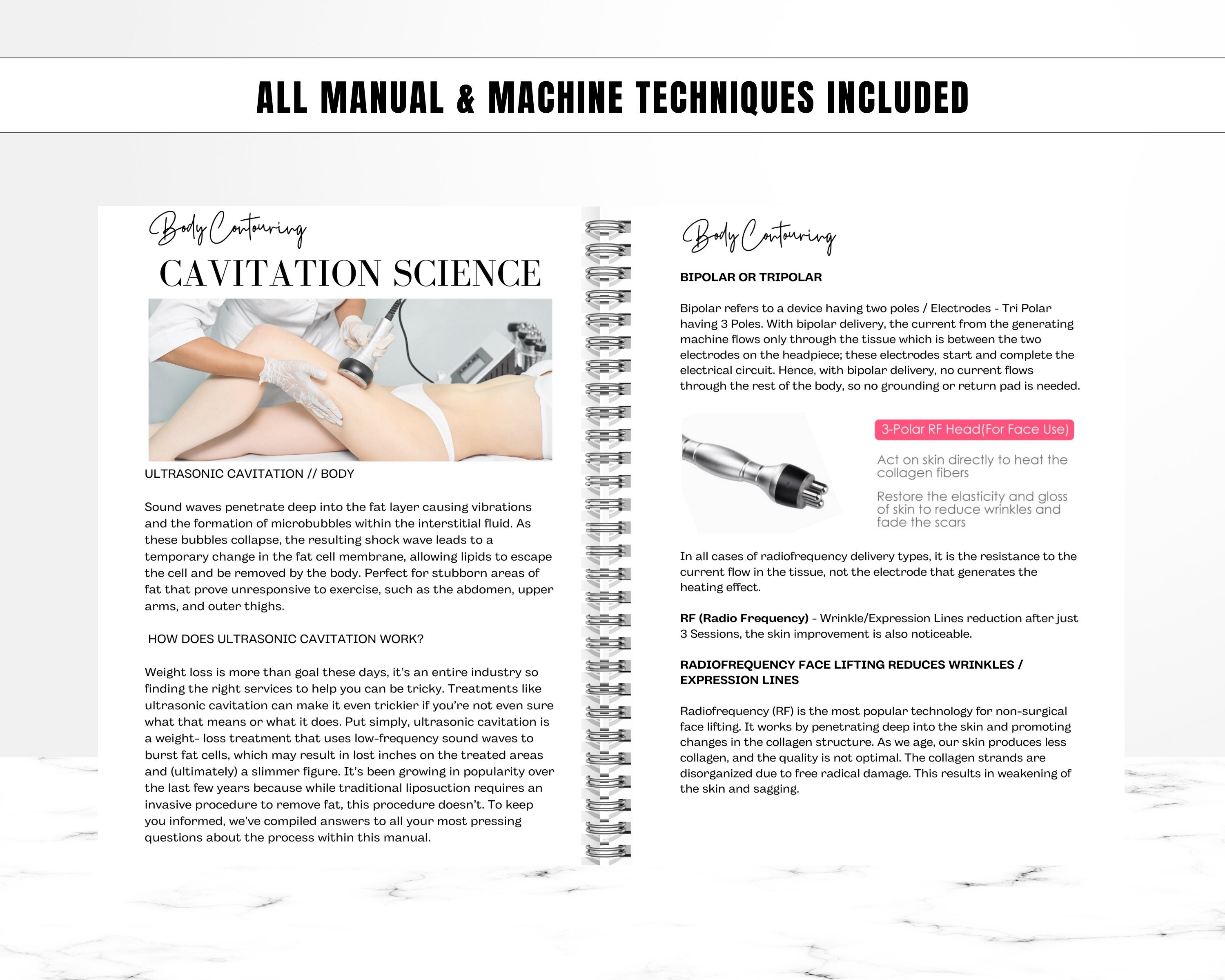 Body Contouring Training Manual, Editable Training Guide, Body ...