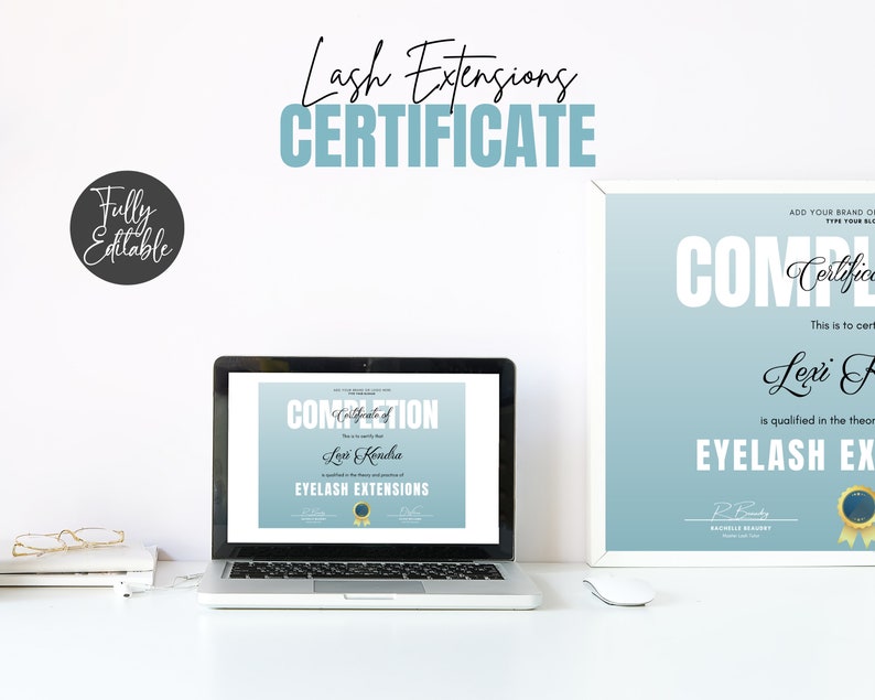 Lash Extensions Certificate Eyelash Extensions DIY - Etsy