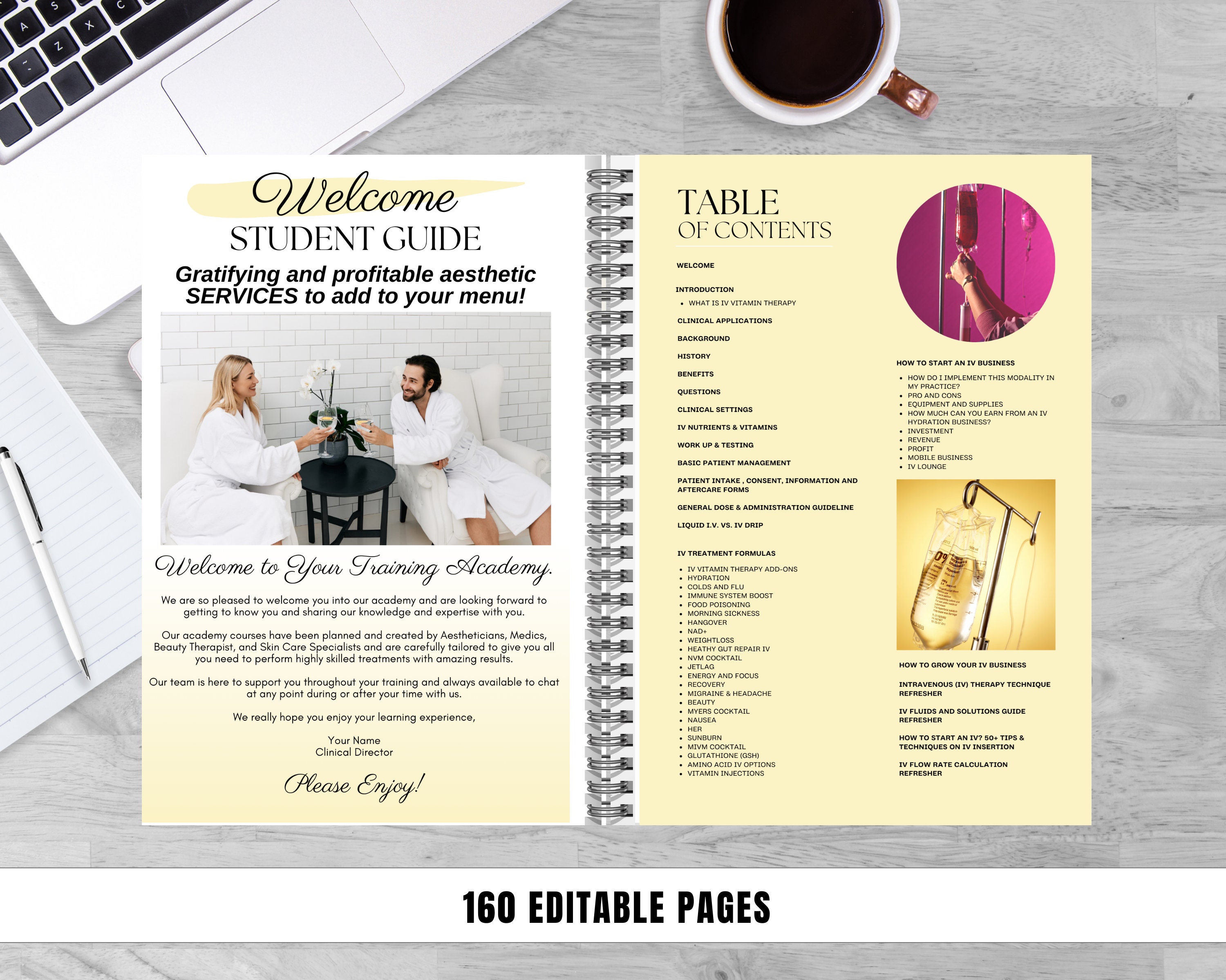 IV Vitamin Therapy Training Manual, Editable Training Guide, Nutrient ...