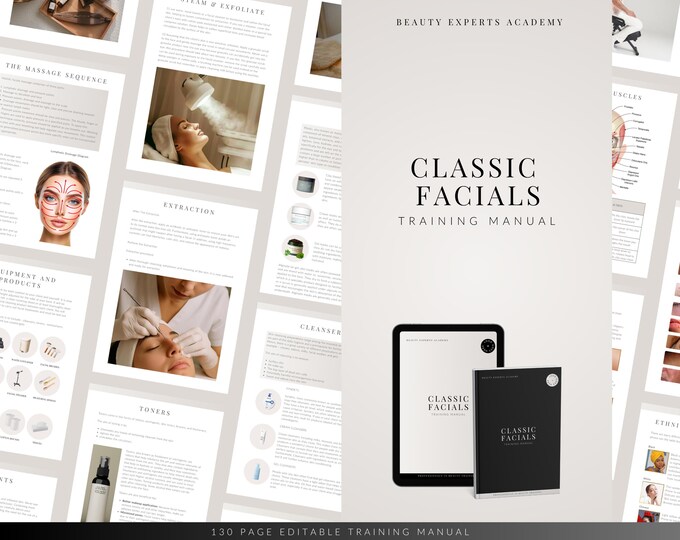 ULTIMATE Facials Training Manual for Estheticians, Cosmetology, Massage ...