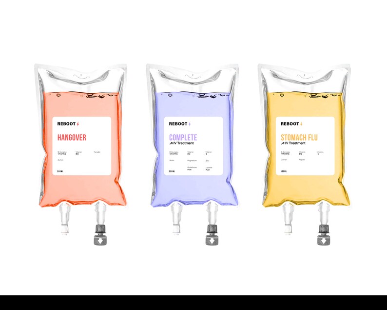 Editable IV Drip Bag Labels: Nutrient Therapy Templates (canva) - Etsy