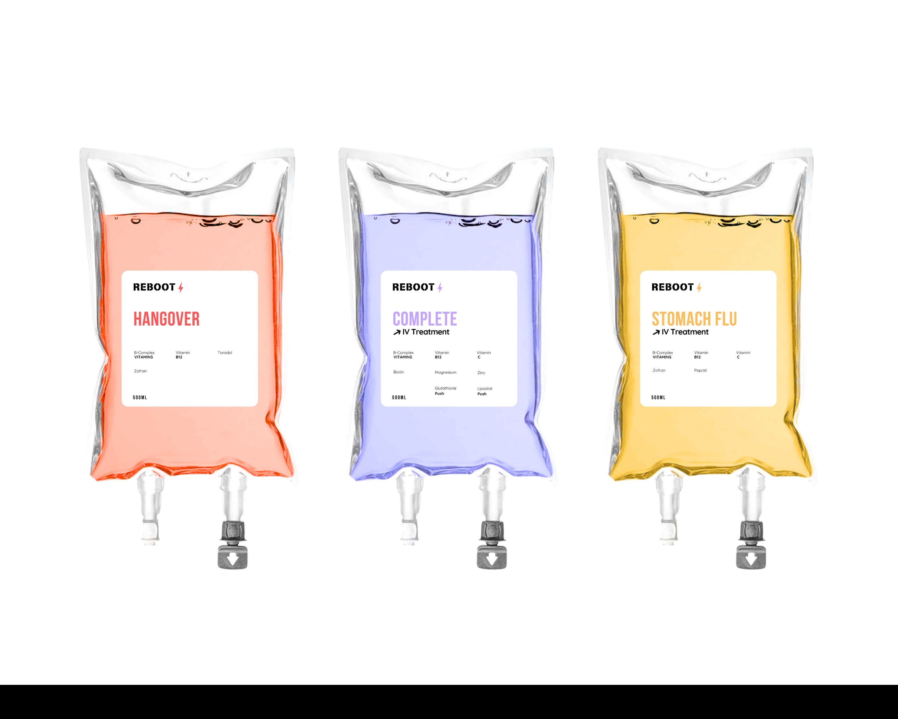 IV Drip Bag Labels, Editable Nutrient Therapy Labels, White, IV ...