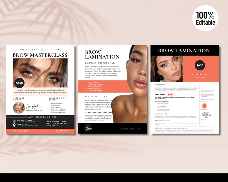 Brow Lamination Training Course Ads, Eyebrow Training Class, Eyebrow ...