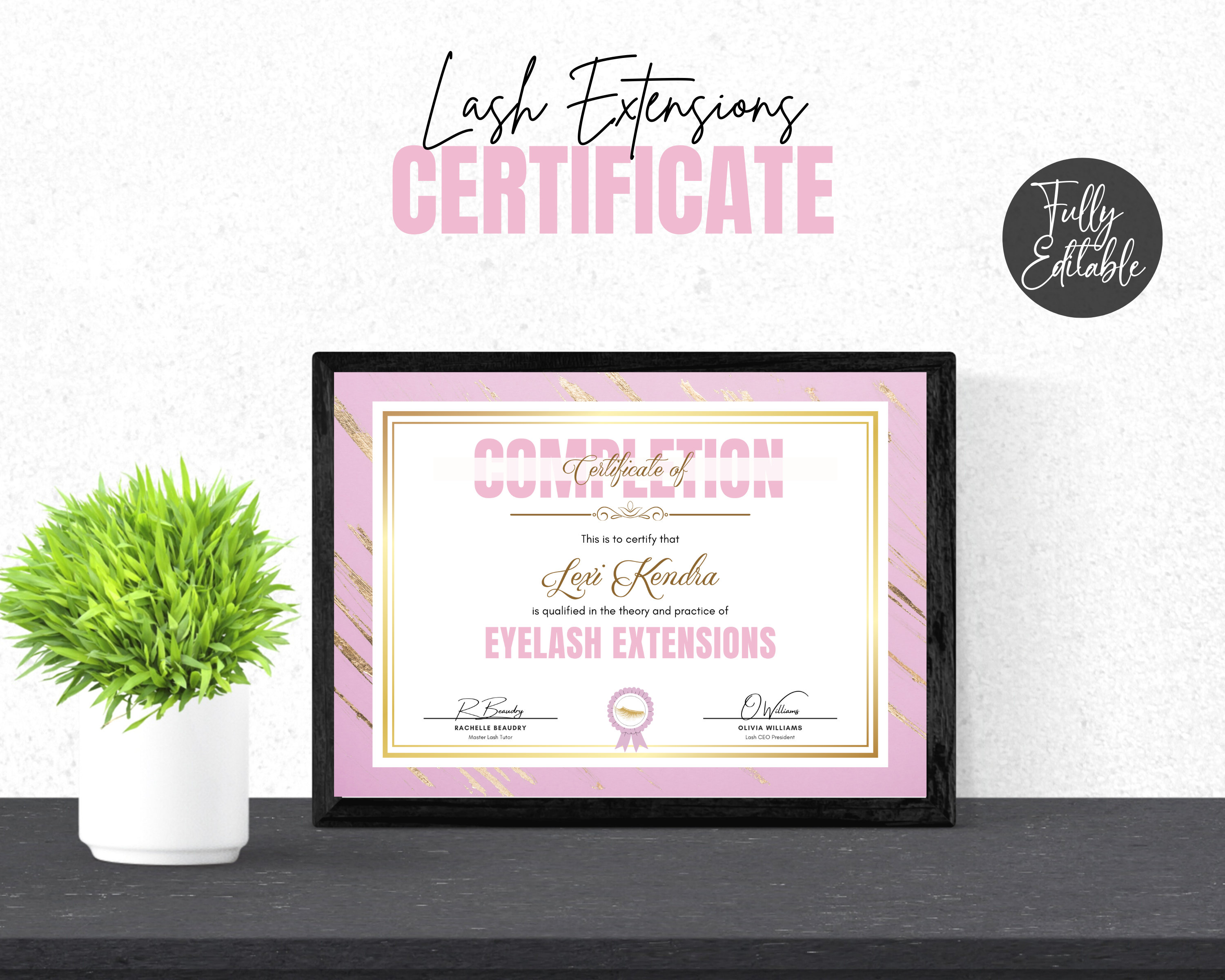 Lash Extensions Certificate Eyelash Extensions DIY - Etsy