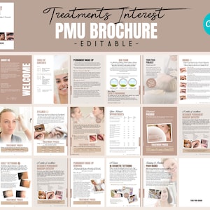 PMU Client Welcome Brochure, Treatments, Marketing Booklet, PMU Client ...